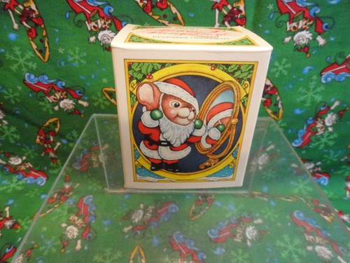 Avon Ornament 1983 Melvin P Merrymouse Mouse Mice Nut shell In Box ...