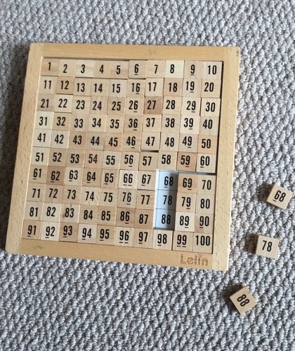 Wooden 1-100 Number Board Educational Hundred Board Game 1 to 100 | eBay UK