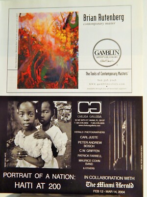 BRIAN RUTENBERG ART PIECE VTG ORIG 2004 ADVERTISEMENT | eBay