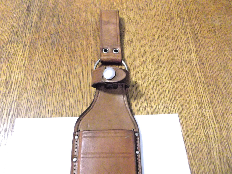 Vintage WESTERN W49 Bowie Knife Original Authentic Leather Dangler ...