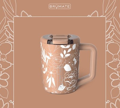 BrüMate 🌿 SANDSTONE BLOOM Müv 15 oz. Coffee Tea Mug Cup Muv BruMate NEW ...
