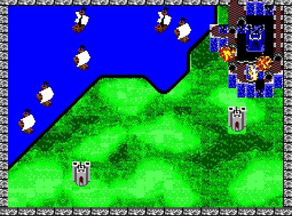 Tengen SEGA MASTER SYSTEM Strategiespiel RAMPART Puzzle Knobeln ...