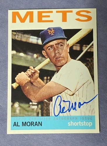 2013 TOPPS HERITAGE AL MORAN REAL ONE AUTOGRAPH ROA-AM mets On Card ...
