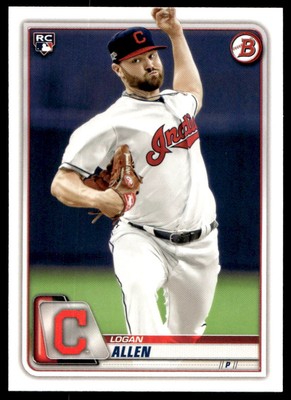 2020 Bowman 35 Logan Allen Cleveland Indians Rookie Baseball Card | eBay