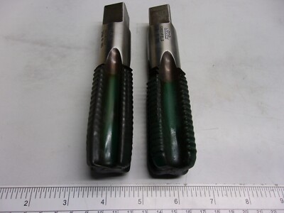 GREENFIELD 1 3/8 X 6 NC HS TAP SET OF 2, 4F STRAIGHT, BOTT, PLUG, 0605A ...