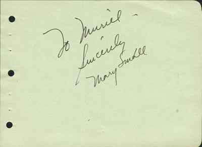 Vintage MARY SMALL Autograph | eBay