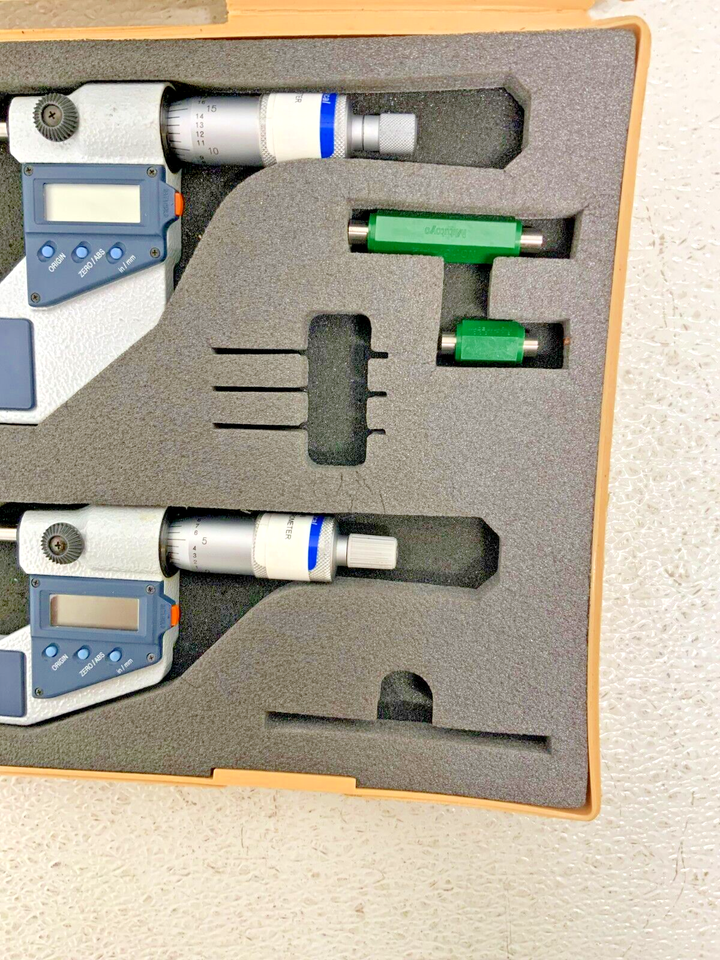 Mitutoyo Digimatic Micrometer Set 293-721-30 0-1 722 1-2 723 2-3 0-3 w ...