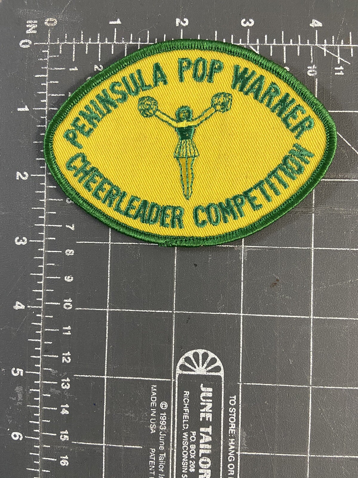 Vintage Peninsula Pop Warner Cheerleader Competition Patch Football ...