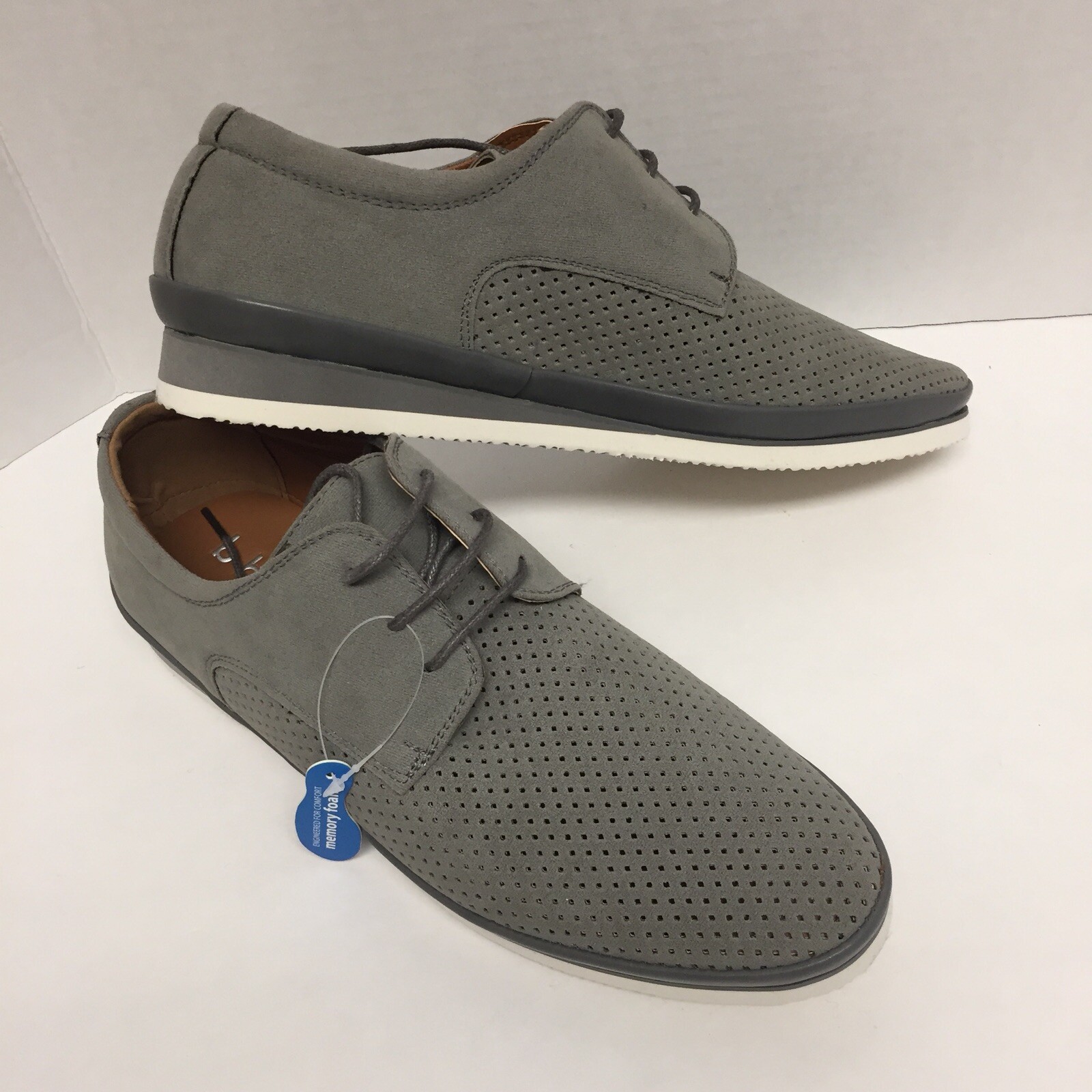 Bill Blass Men’s Lightweight Oxford Lace Up Shoe/Gray Size US: 9.5/MRSP ...