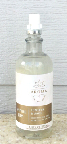 Bath & Body Works INSPIRE JOY Juniper & Sage Essential Oil Mist 5.3oz ...
