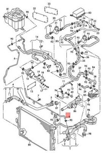Genuine VW Touareg 7P5 7P6 Coolant Pipe With Coolant Hose 7P6122447N | eBay