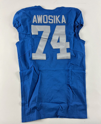 2023 Kayode Awosika Thanksgiving Day Detroit Lions Game Issued Jersey w ...