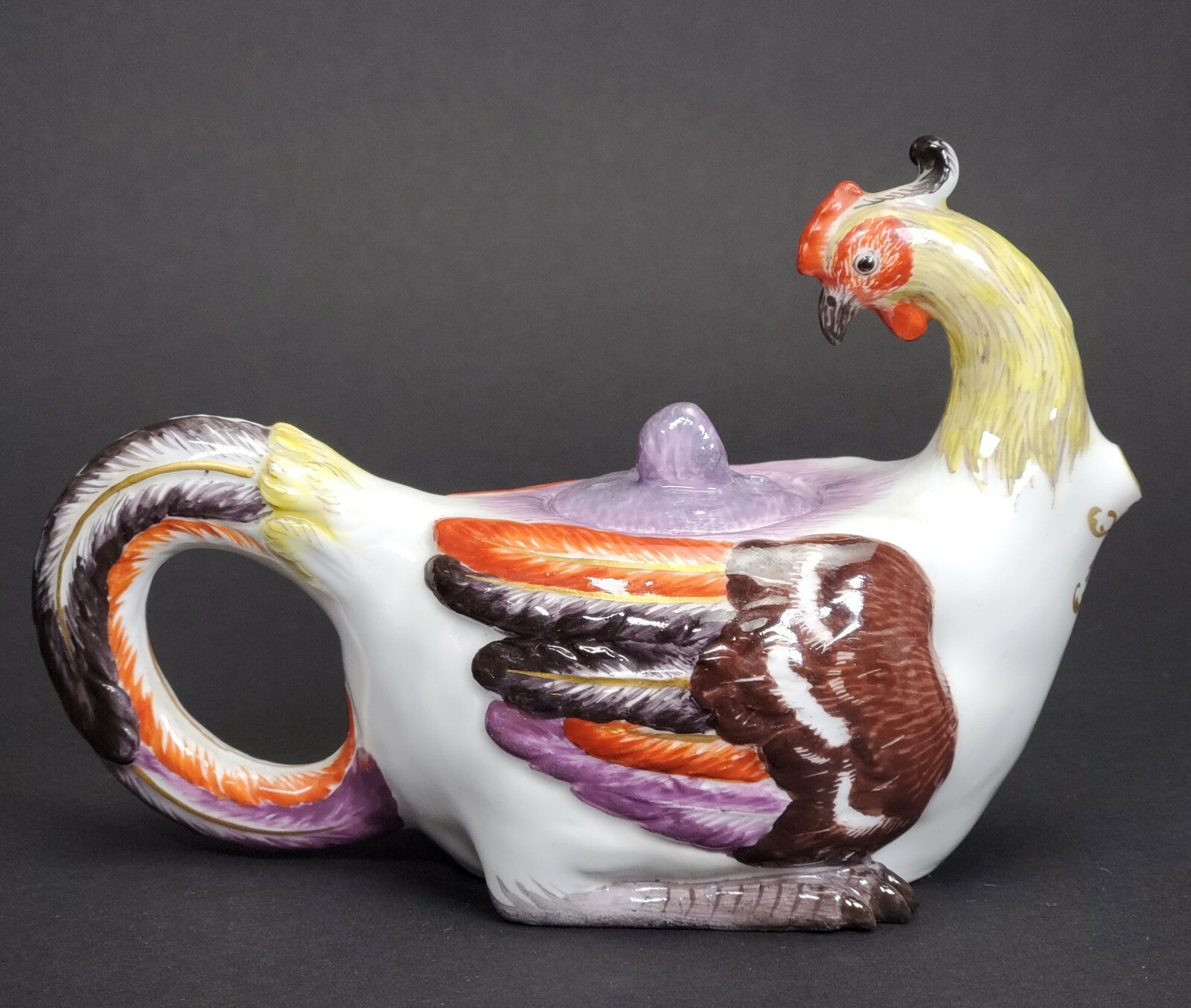 Meissen 18th Century Kaendler Porcelain Cockerel Rooster Hen Figural ...