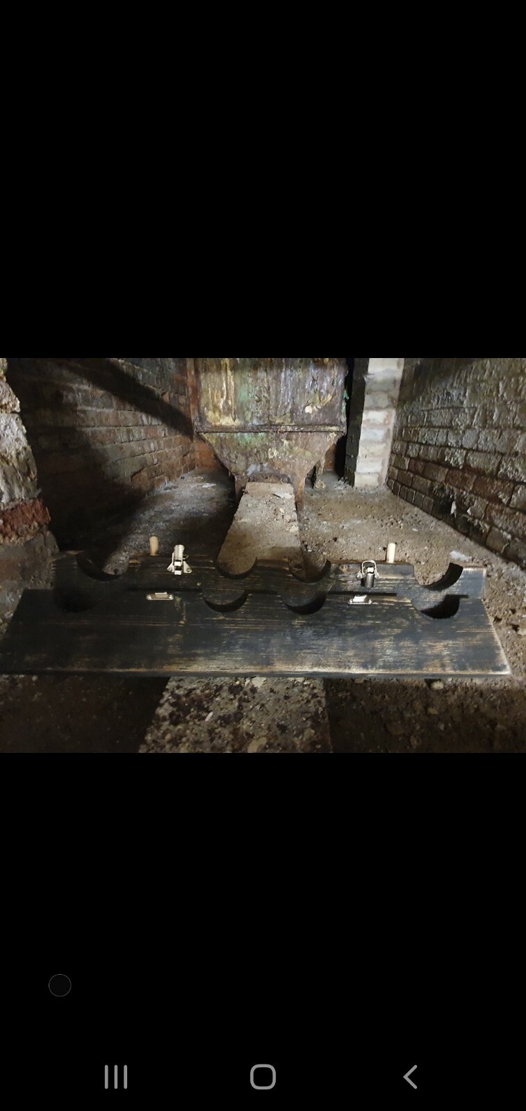 Handmade Wooden stocks, dungeon prop medieval dungeon equipment black ...