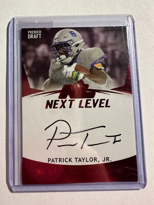K85,217 - 2020 SAGE HIT Next Level Auto Red #NLPTJ Patrick Taylor Jr ...