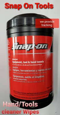 Snap On Tools Wipes Hand and Tools Cleaner WOD5020 60 Towels 9" X 12 ...