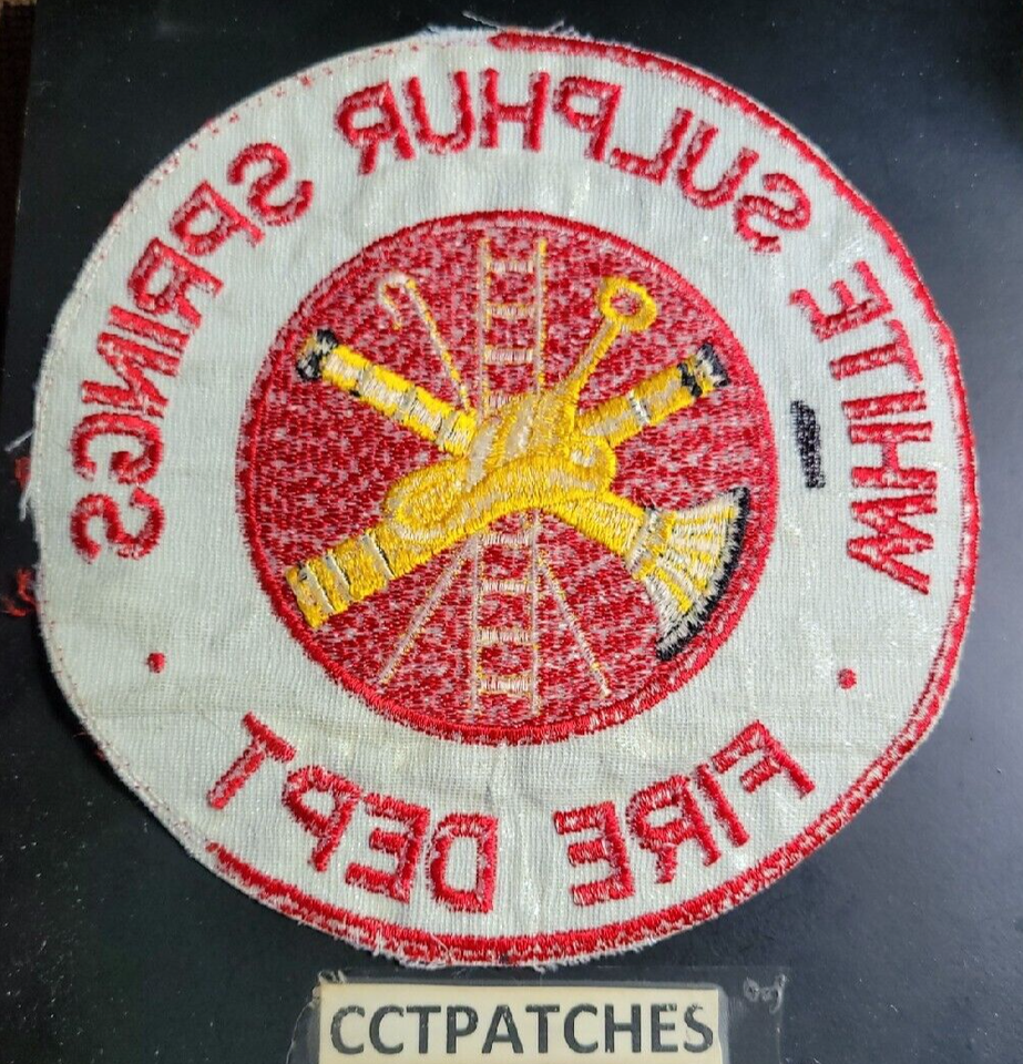 WHITE SULPHUR SPRINGS, WEST VIRGINIA FIRE DEPARTMENT (LARGE) PATCH WV ...