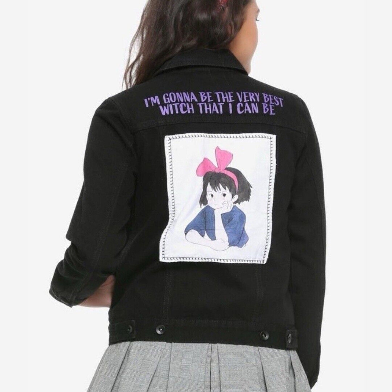 Her Universe Kiki’s Delivery Service Denim Jacket Bla… - Gem