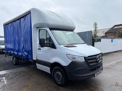 2020 (69) Mercedes Sprinter 316 CDI Curtainsider Luton Van with Tail ...