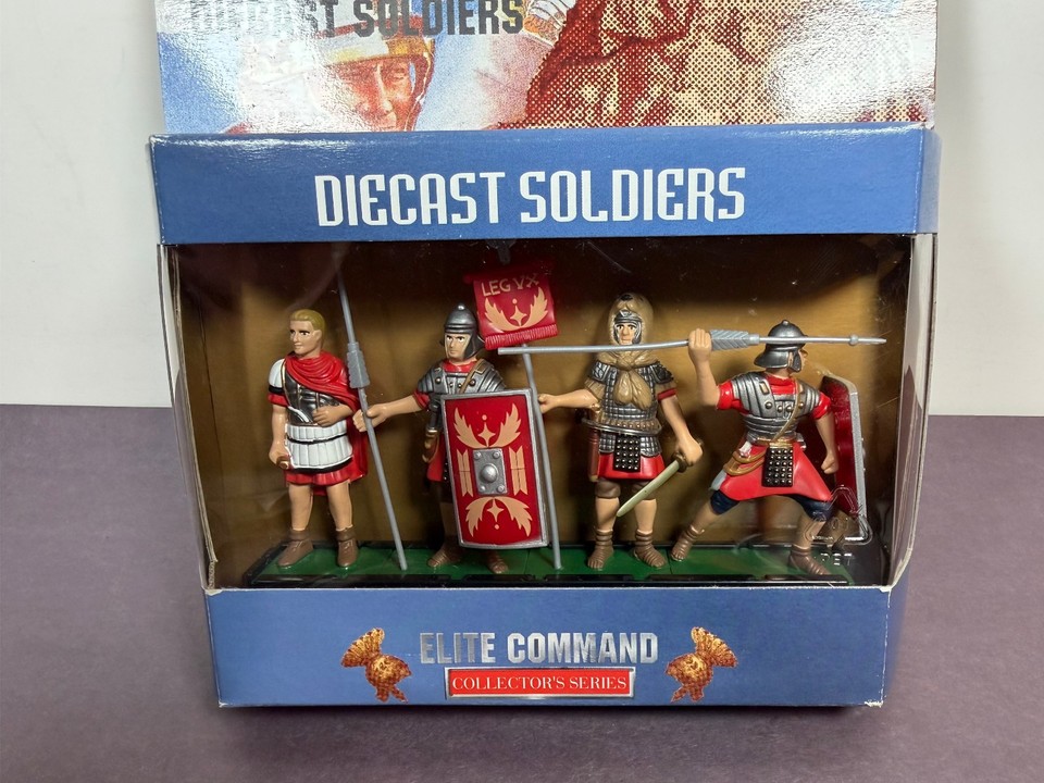 Blue Box Elite Command Julius Caesar Roman Legion Diecast Soldier ...