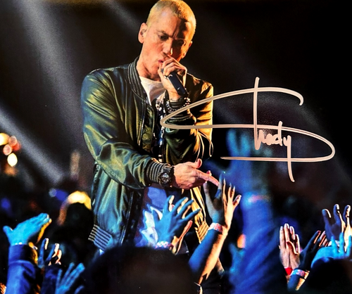 EMINEM Hand Signed (Slim Shady) 8x10" Color Photo Original Autograph ...