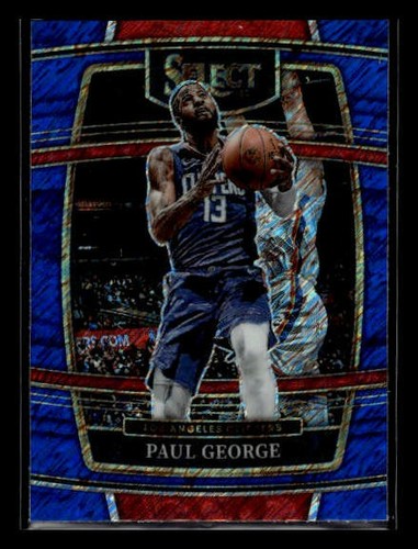 2021-22 Panini Select #14 Paul George Blue Shimmer Prizms | eBay