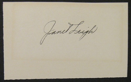 C ~ JANET LEIGH Autograph | eBay
