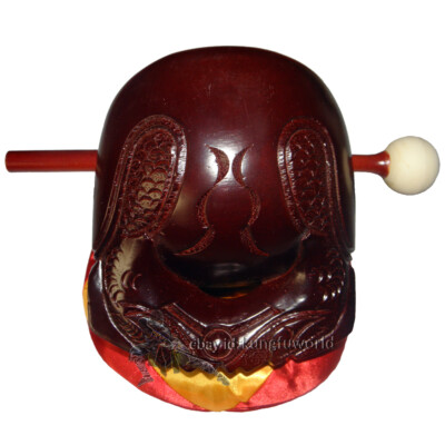 6" Buddhist Monk Wooden Fish Muyu Mokugyo Stage Props Temple Instrument ...