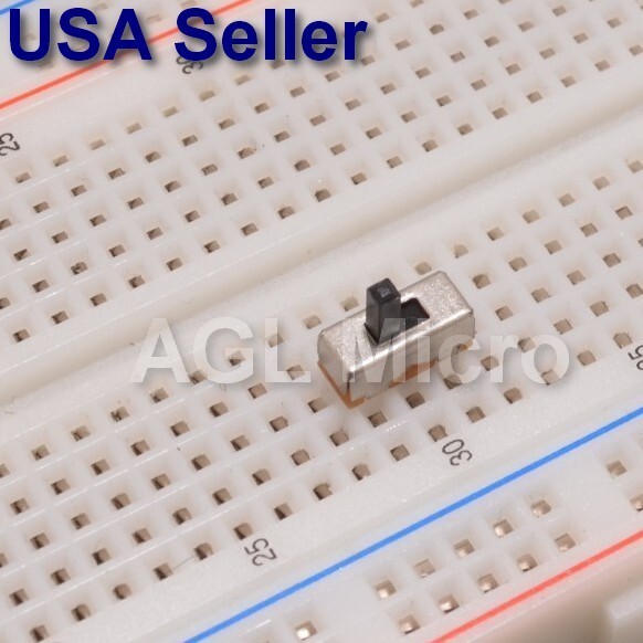 10 pieces On-Off Slide Switch SPDT 3Pin PCB Mini Micro Breadboard | eBay
