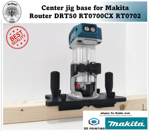 Makita DRT50 RT0700CX RT0702 XTR01Z Center jig base Router Groove Jig ...