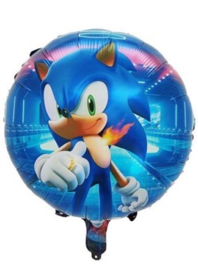 Inflated Sonic The Hedgehog Gamer Party Helium Balloon COMES INFLATED ...
