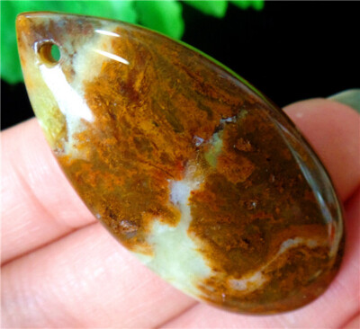 45x23x7mm Natural Sonoran Sunrise Sunset Stone Teardrop Pendant Bead ...