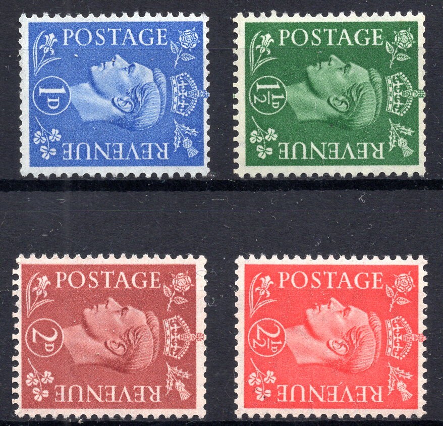 1950-2 Colour Change Sideways Watermark SG503a - SG507a Set Unmounted ...