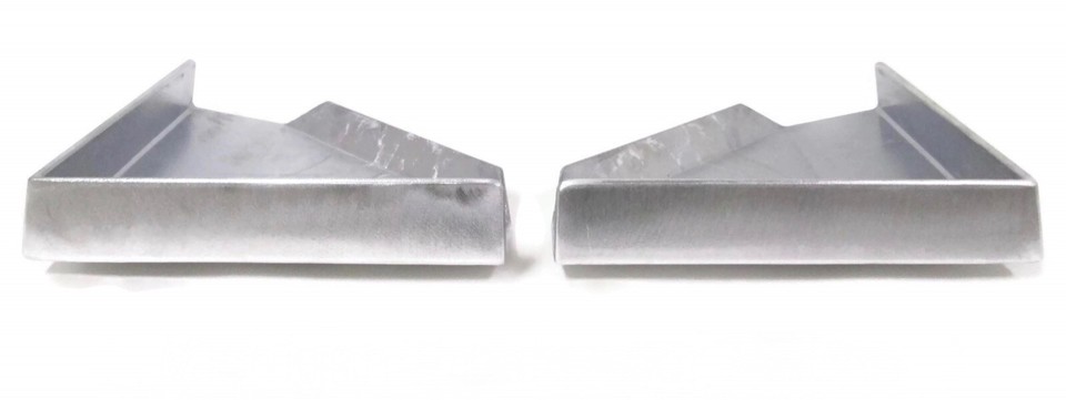 Heavy Duty Cast Aluminum Boat Transom Corner Brackets End Cap Covers ...