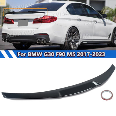 For 2017-23 BMW G30 530i 540i F90 M5 M4 Style Trunk Spoiler Wing Gloss ...