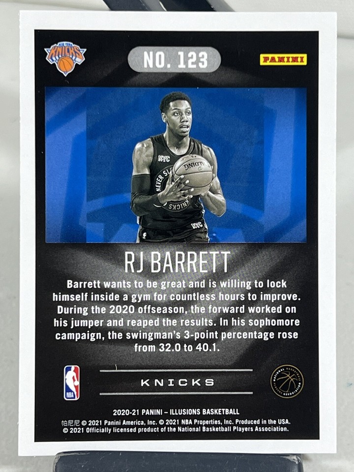 2020-21 Panini Illusions #123 RJ Barrett New York Knicks Base | eBay