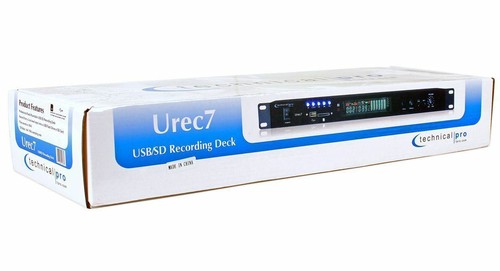 Technical Pro UREC7 Professional DJ 1U Rack Mountable iPod/USB/SD ...
