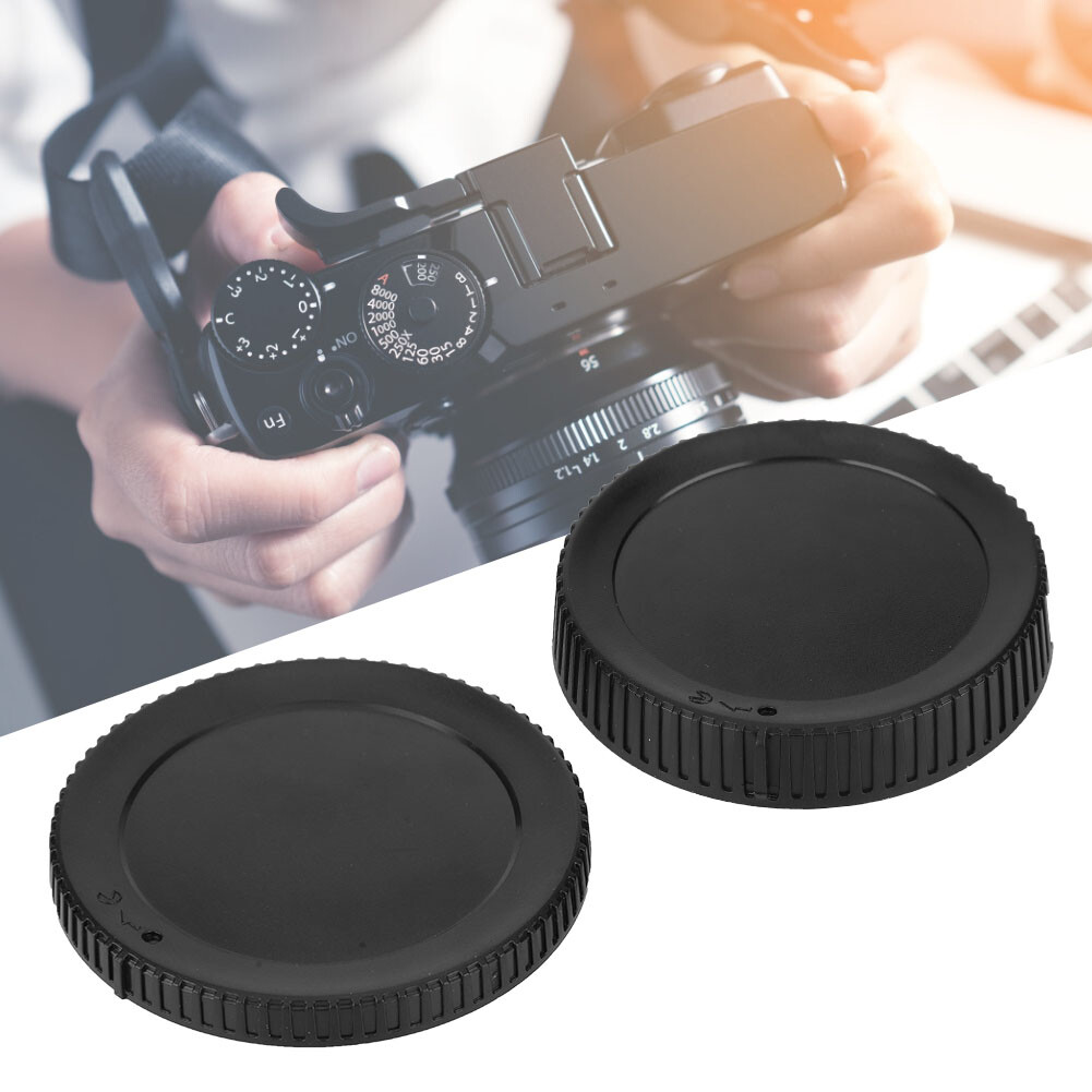 Plastic Camera Body Front Rear Lenses Cap Cover Set For Z6 Z7 Black ...