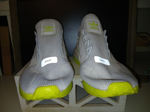 Adidas NMD_R1 V2 Cloud White Neon Mens Size 12 No Insoles | eBay