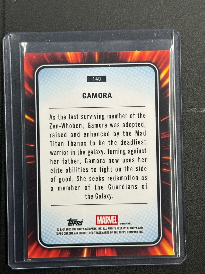2025 Topps Chrome Marvel GAMORA Spider Web Refractor 276/399#AN | eBay