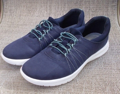 CLARKS CLOUDSTEPPER SHOES, Adella Stroll, Navy Marine No Lace, Women's ...