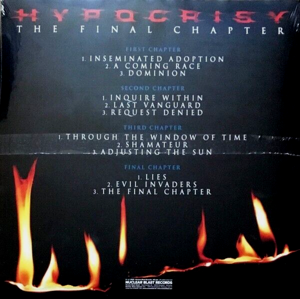 HYPOCRISY - THE FINAL CHAPTER - 2 LP Blue VINYL NEW ALBUM | eBay Australia