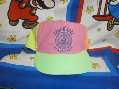 Vintage Neon Body & Soul Beach Party Special Export Light Beer Hat RARE ...