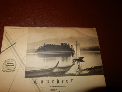 1937 MENU MS YASUKUNI Maru Nippon Yusen K K 日本郵船株式会社 USS Trigger (SS ...