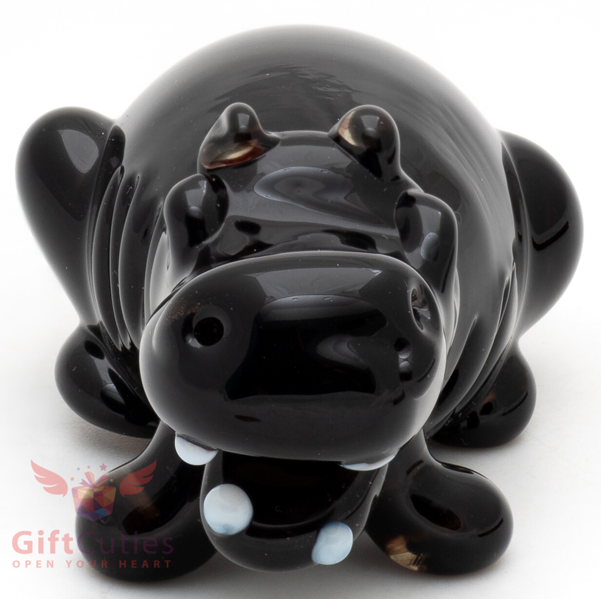 Glass Hippo Hippopotamus figurine "murano" handmade | eBay