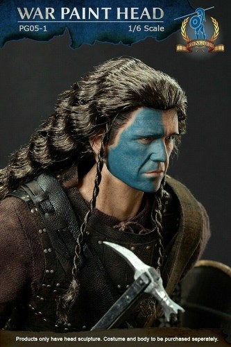 Pangaea Toy PG05-01 1/6 Scottish General william wallace Head Sculpt 12 ...