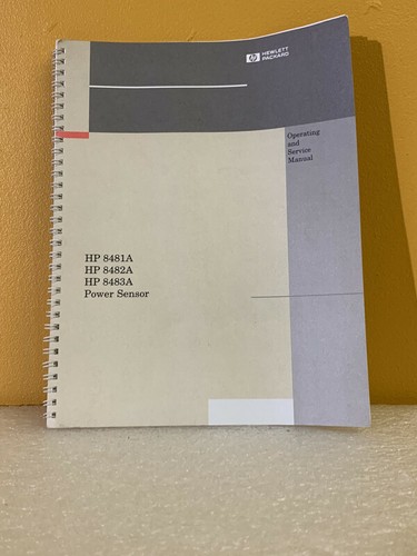HP 08481-90049 8481A 8482A 8483A Power Sensor Operating & Service ...