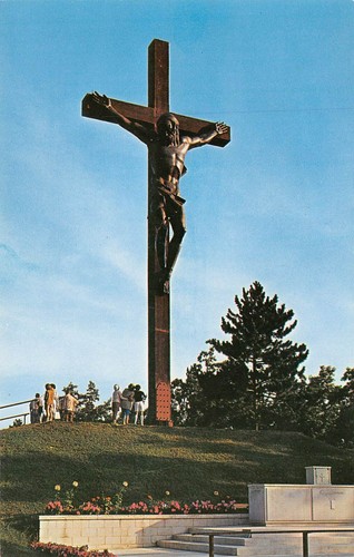 Indian River MI Michigan Catholic Shrine Cross in the Woods Vtg ...
