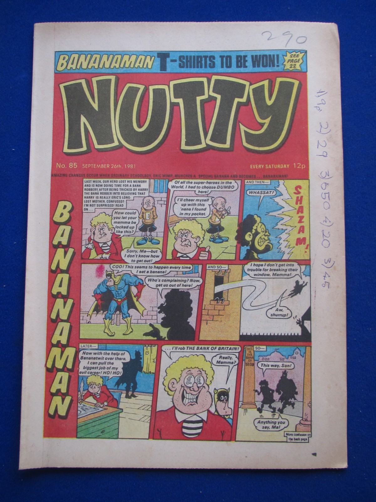 NUTTY Comic : 1980 - 1985 - Choose which issues you need !... Bananaman ...