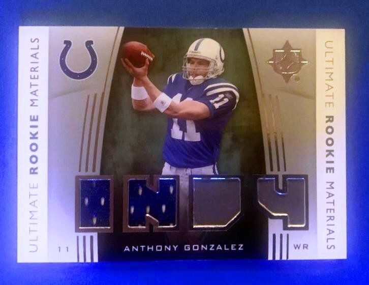 ANTHONY GONZALEZ Indianapolis Colts 2007 Ultimate Collection Materials ...